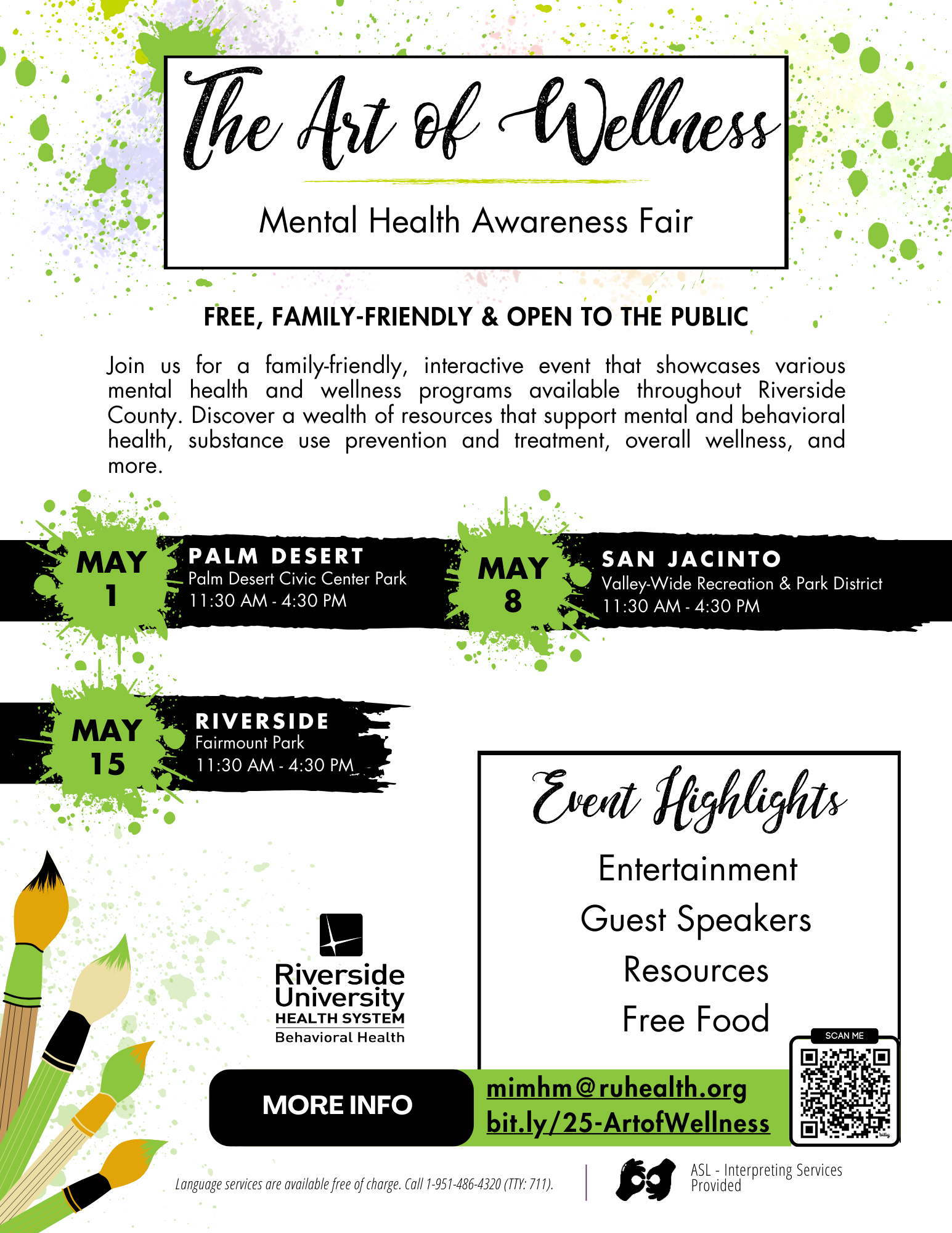 The Art of Wellness Mental Health Event | Riverside University Health ...