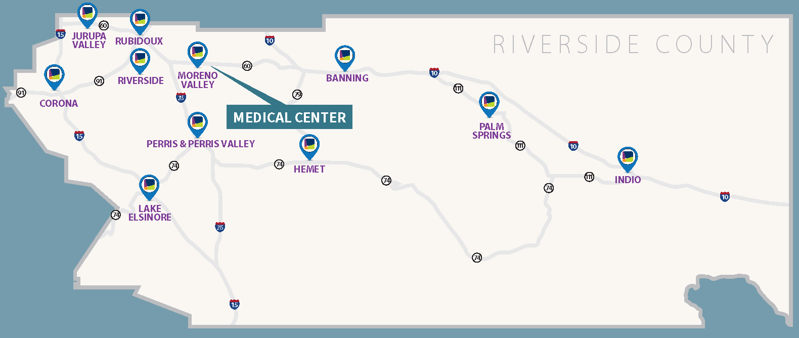 CHC Main Campus Location | Riverside University Health System